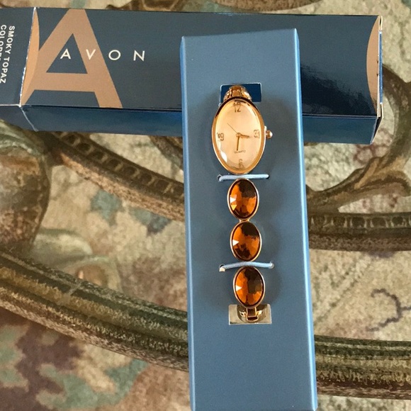 Avon | Accessories | Avon Smoky Topaz Link Watch | Poshmark